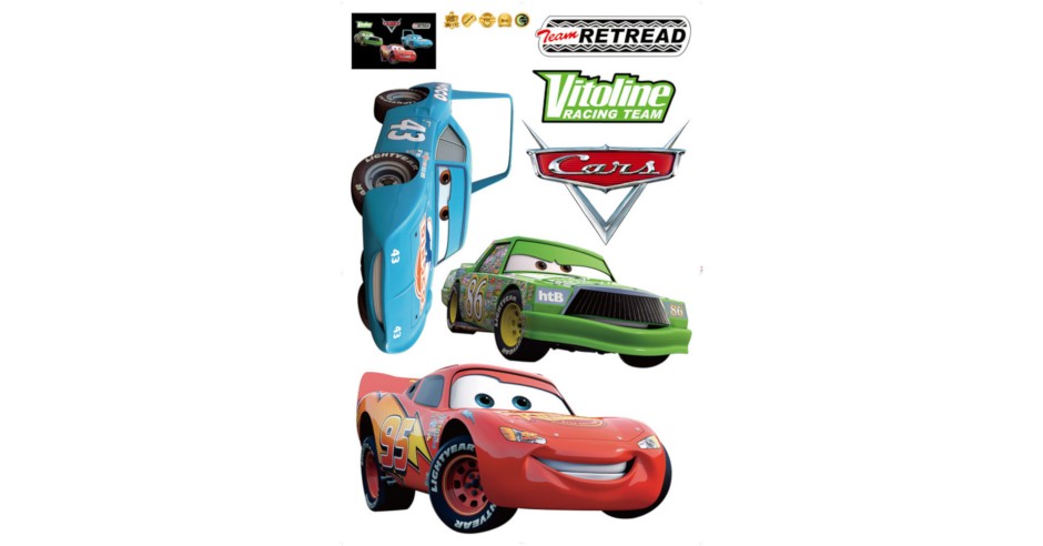 Sticker decorativ cu desene animate si masini Happy Cars autocolant de ...