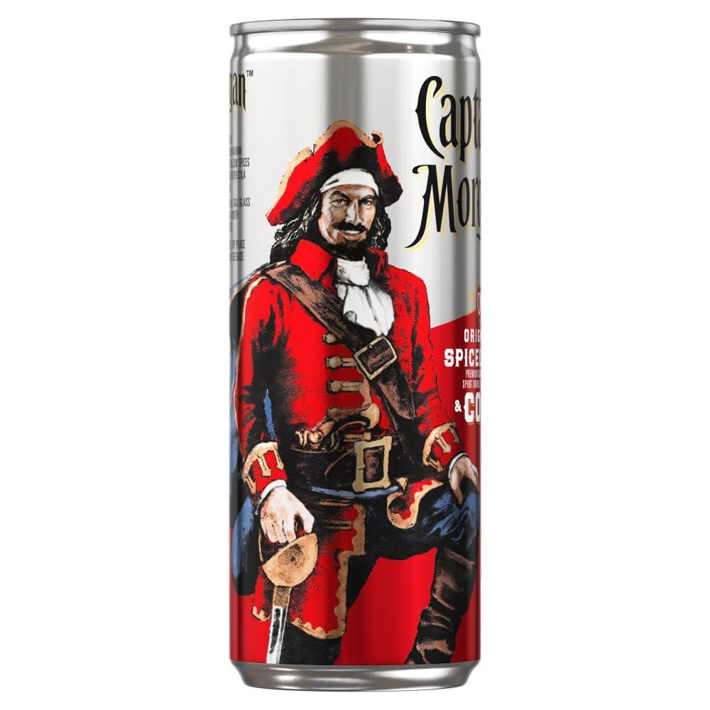 Rom Captain Morgan Cola, 0.25L, Alcool 5%, Captain Morgan Rom, Rom Cola ...