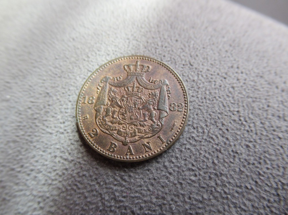2 BANI 1882, detalii UNC, Exceptionala, de colectie, litere intrerupte ...