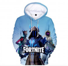 Hanorac copii FORTNITE , Ice King , 3D , 13-14 ani + Bratara CADOU ...