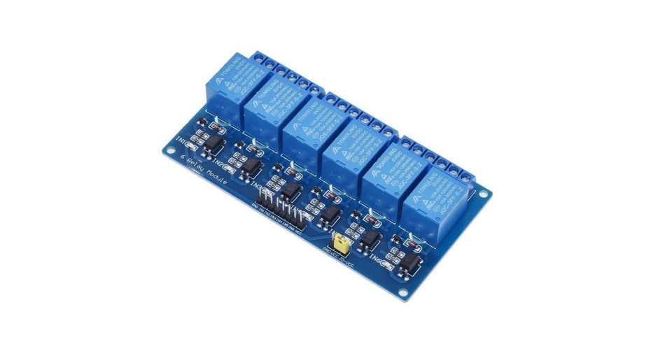 Modul Releu 6 Canale Arduino 5v Optocuplor Ttl Logic Relay Relee R
