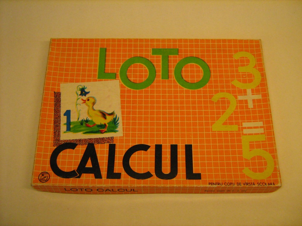 Joc vechi romanesc LOTO CALCUL din perioada comunista IPBT | arhiva ...