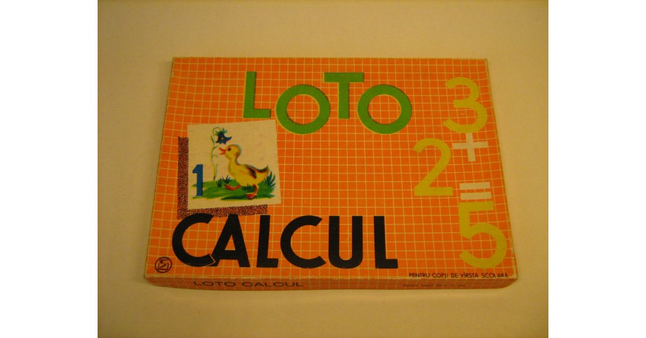 Joc vechi romanesc LOTO CALCUL din perioada comunista IPBT | arhiva ...