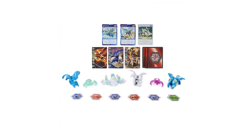 BAKUGAN S4 PACHET STARTER 4 PIESE DRAGONOID, SLUGGER, NILLIOUS SI ...