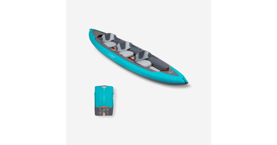 Caiac-canoe gonflabil 2/3 locuri X100+ Husa Presiune ridicata | arhiva ...