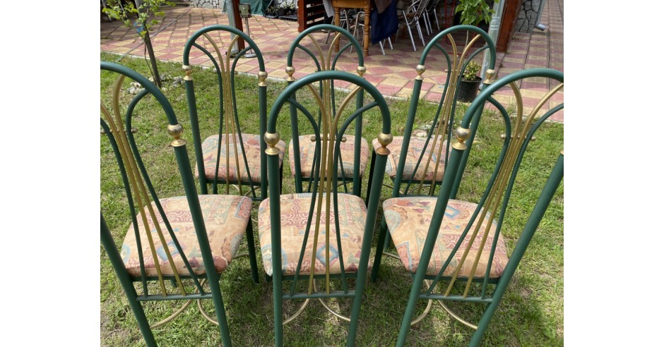 Scaune metalice tapi?ate | arhiva Okazii.ro