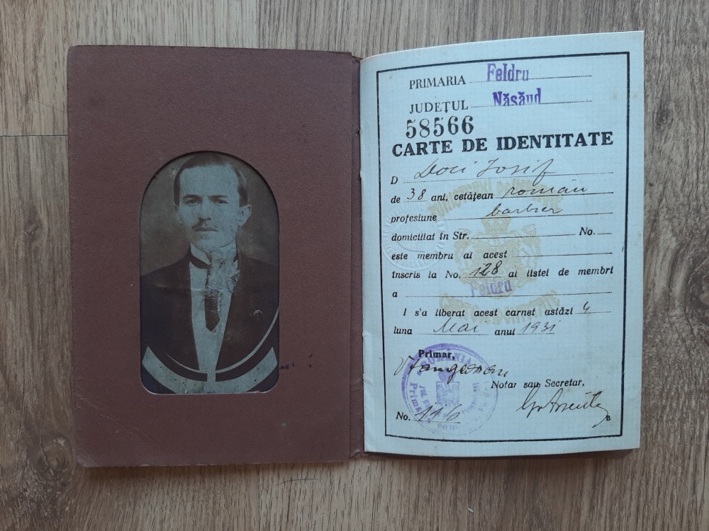 Carnet de identitate 1931 Romania carte de identitate | arhiva Okazii.ro