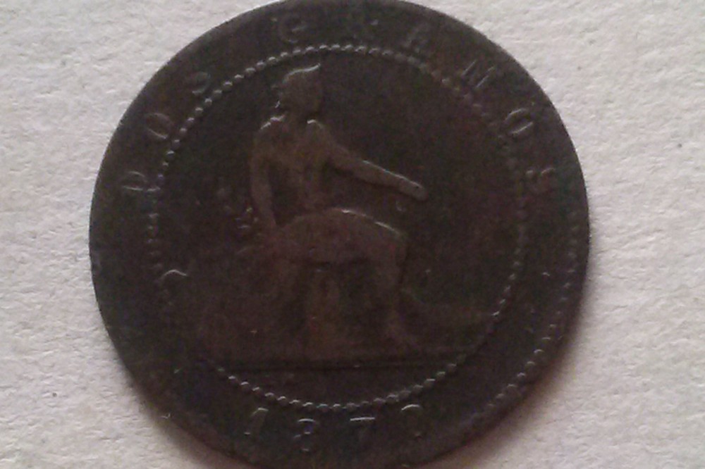 MONEDA 2 CENTIMOS 1870-SPANIA | arhiva Okazii.ro