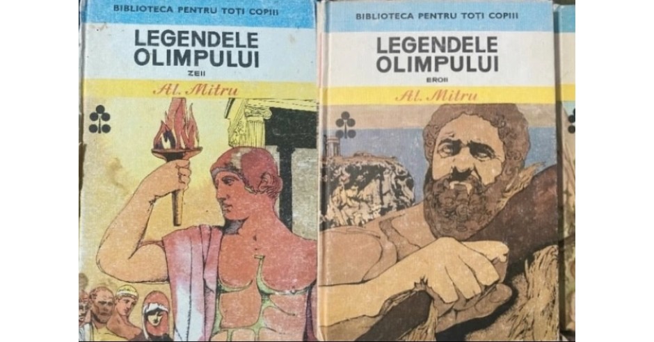 Legendele Olimpului, Al. Mitru, Vol. I-II, 1983, Biblioteca Pentru Toti Copiii, Mitologie ...