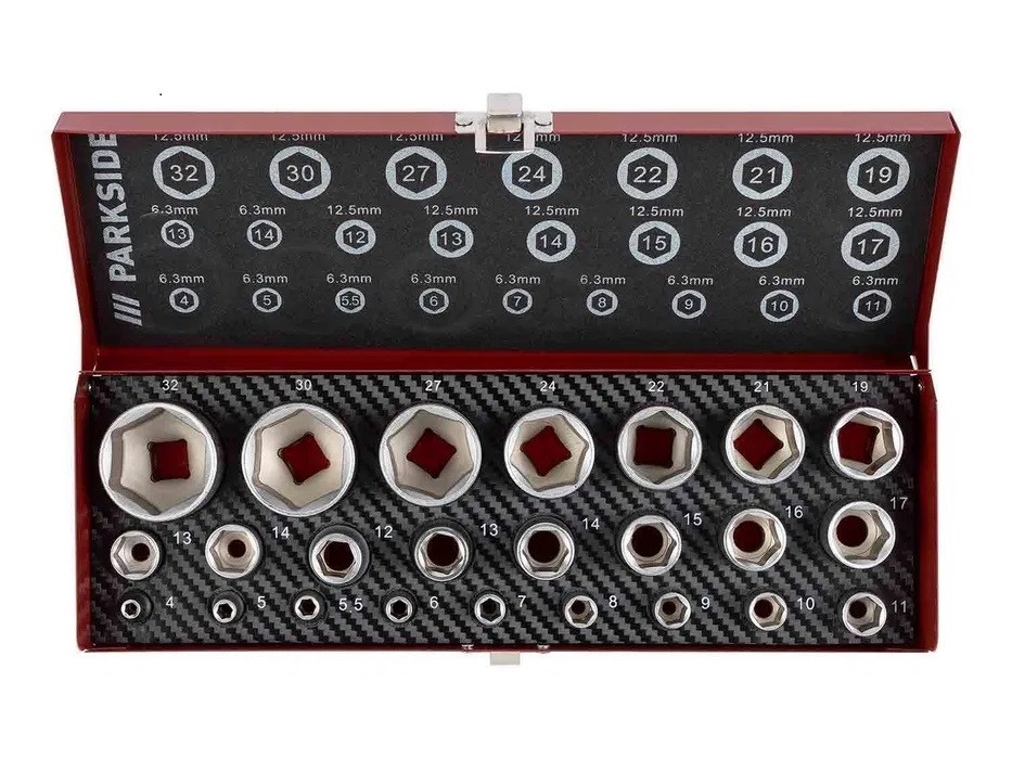 Trusa Set de chei tubulare cutie metalica Parkside | arhiva Okazii.ro