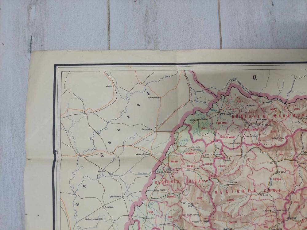 Document vechi,HARTA Politico-Administrativa1960-REPUBLICA POPULARA ...