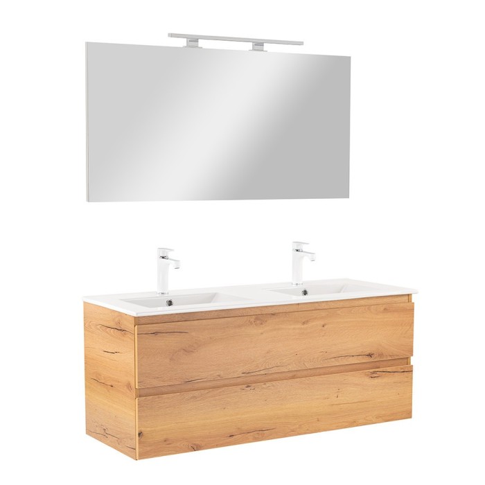 Mobilier complet de baie Vario Forte 120 stejar-stejar | Okazii.ro