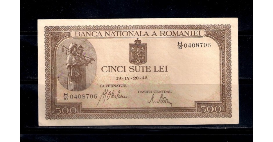 BANCNOTA 500 LEI 1942 aUNC | arhiva Okazii.ro