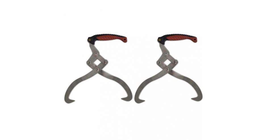 Cleste cu maner pentru busteni, 2 buc., TPR | arhiva Okazii.ro