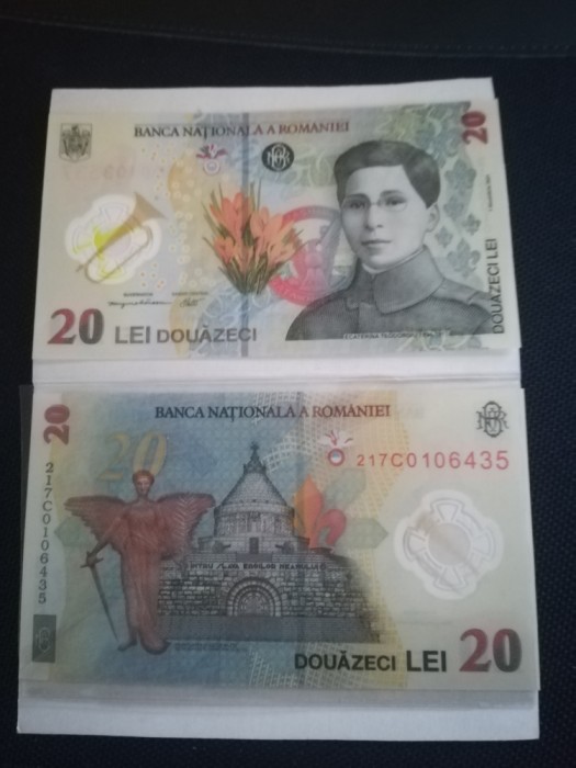 Bancnote Romania : Date despre : 20 LEI Prima bancmota cu o femeie ...