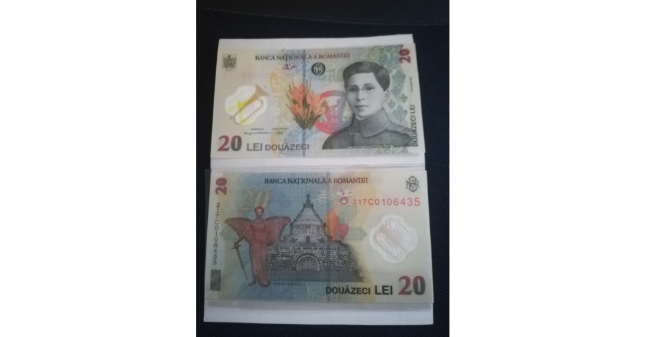 Bancnote Romania : Date despre : 20 LEI Prima bancmota cu o femeie ...