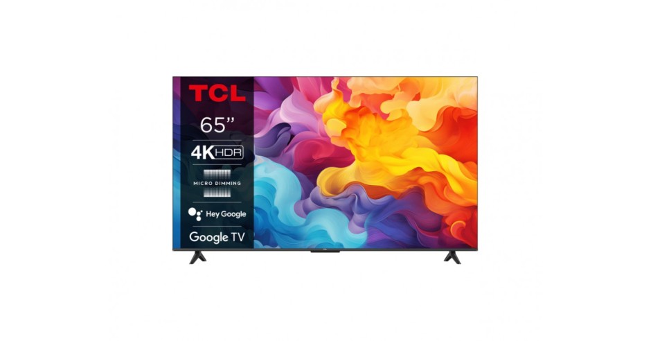 Televizor TCL LED 65V6B, 164 cm, Smart Google TV, 4K Ultra HD, Clasa E ...
