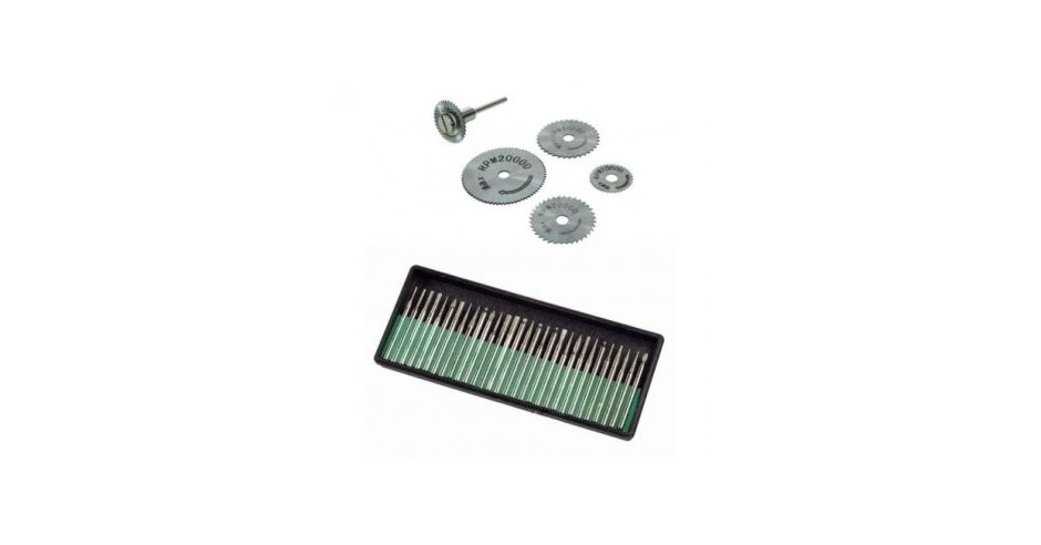 Kit Set Disc freza debitat metal ,6 piese + Set Freze diamantate biax ...