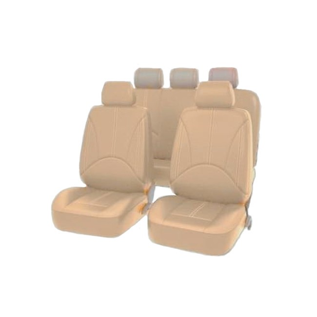 Set Huse Scaune Auto Mazda RX, Ortopedice, din Piele ECO, culoare Bej ...