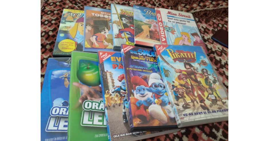 LOT 10 DVD DESENE ANIMATE PRETUL ESTE PENTRU TOT LOTUL | arhiva Okazii.ro