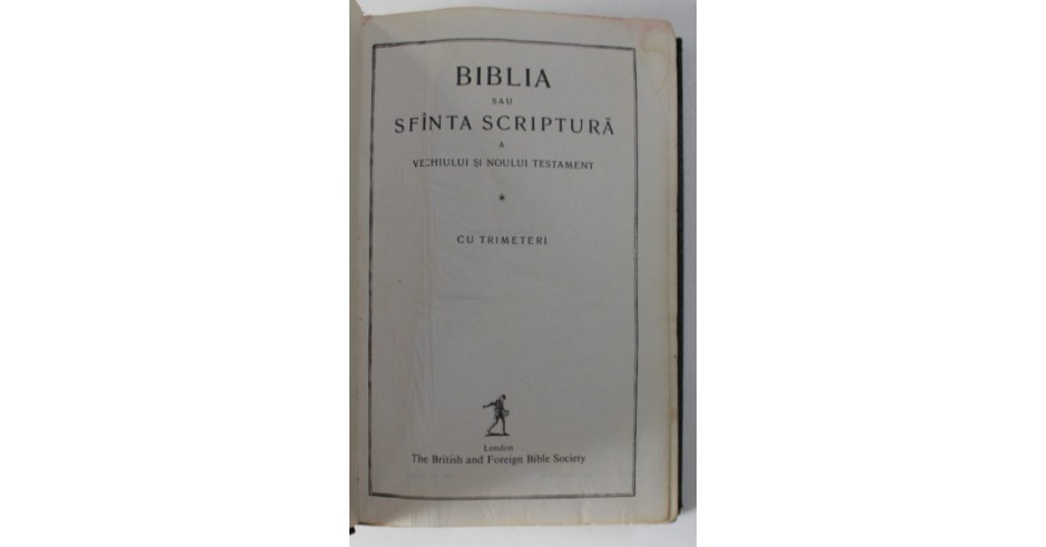 BIBLIA SAU SFANTA SCRIPTURA A VECHIULUI SI NOULUI TESTAMENT , CU ...