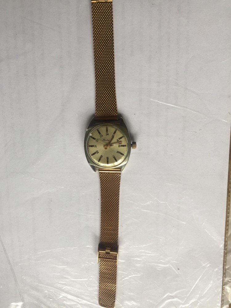 Ceas mecanic,,Poljot'', placat cu aur | arhiva Okazii.ro