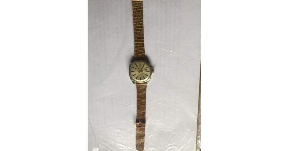 Ceas mecanic,,Poljot'', placat cu aur | arhiva Okazii.ro