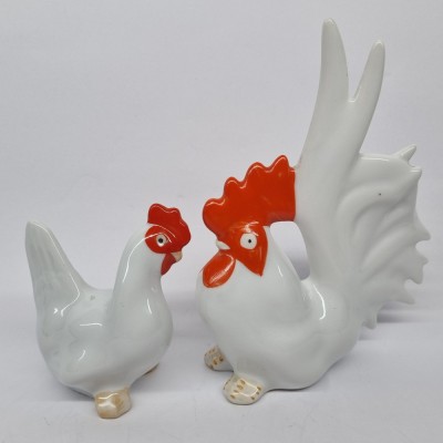 Cocos si gaina (set) bibelouri portelan romanesc vechi, vintage | Okazii.ro