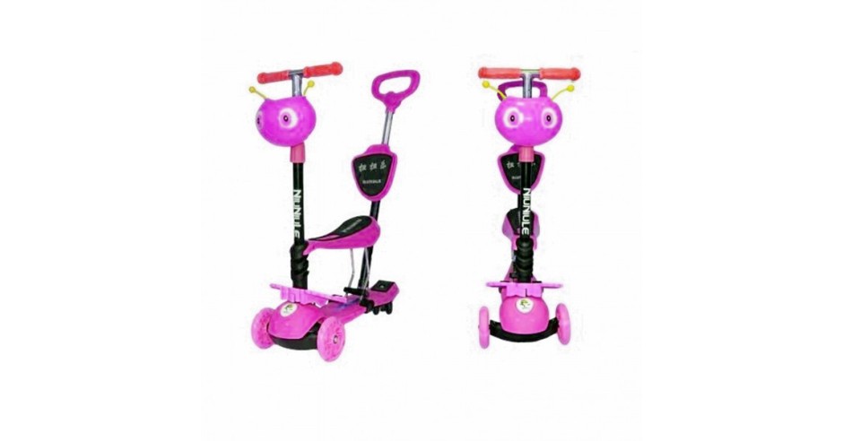Trotineta Copii Micro Scooter 5in1 1-8 Ani Fetite 40Kg cu Manere O si T ...