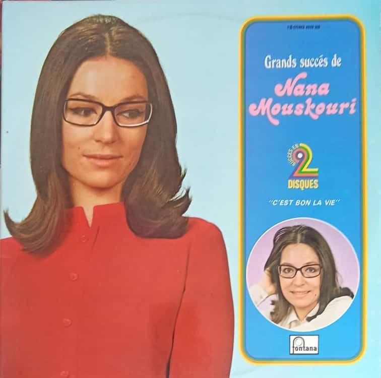 Disc vinil, LP. Grands Succes De Nana Mouskouri C'est Bon La Vie. SET 2 DISCURI VINIL-NANA ...