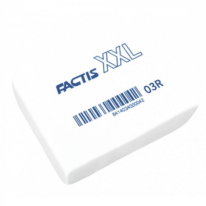 Radiera Dreptunghiulara FACTIS XXL, Alba, Cauciuc Sintetic, Radiera ...