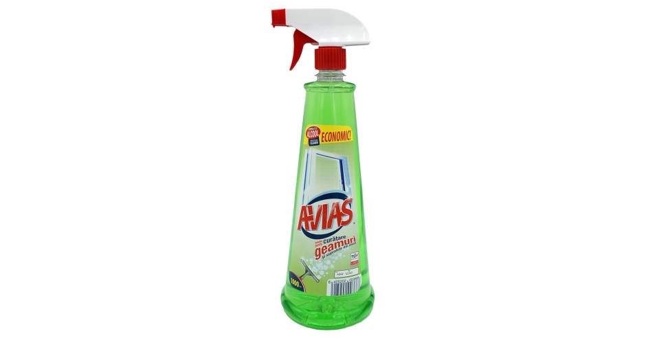 Solutie Spray Geamuri AVIAS, 750 ml, Verde, Pulverizator pentru Geamuri ...