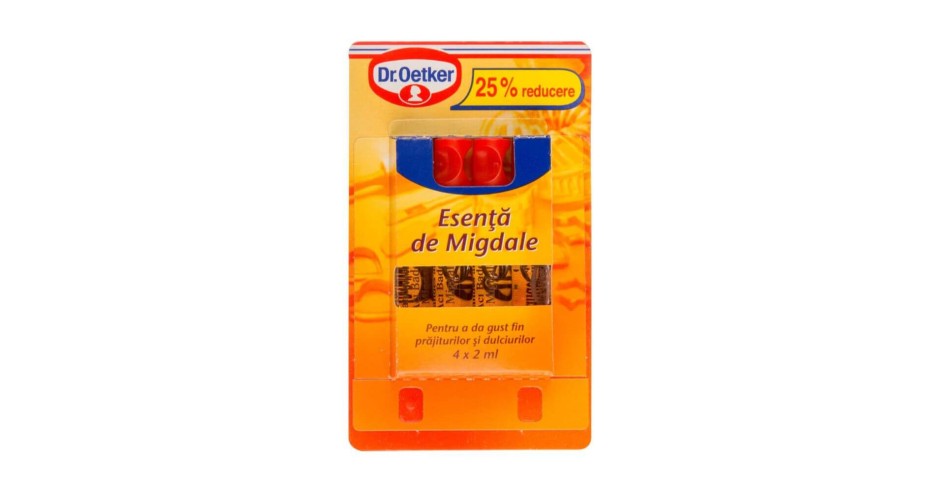 Cutie 4 Esente de Migdale Dr. Oetker, 4 ml/Buc, Esente pentru Prajituri ...
