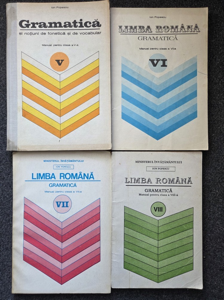 SET LIMBA ROMANA GRAMATICA MANUAL PENTRU CLASA V, VI, VII, VIII - Ion ...