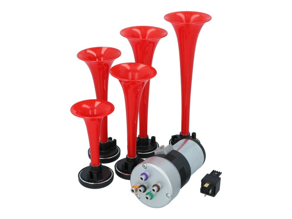 Claxon auto Carpoint 5 tonuri 12V, cu compresor electric , 240W,117dB ...