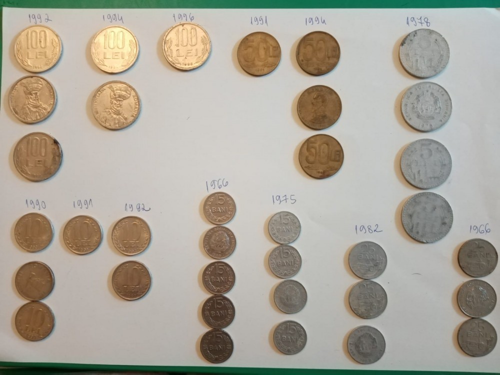 Lot 81 de monede vechi romanesti si straine | arhiva Okazii.ro