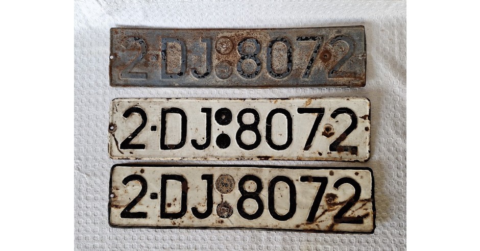 Numere inmatriculare auto perioada comunista, placute nr auto vechi - o ...