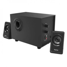 Boxe pentru PC Hama BA-2112, sistem 2.1, design compact, Negru | arhiva ...