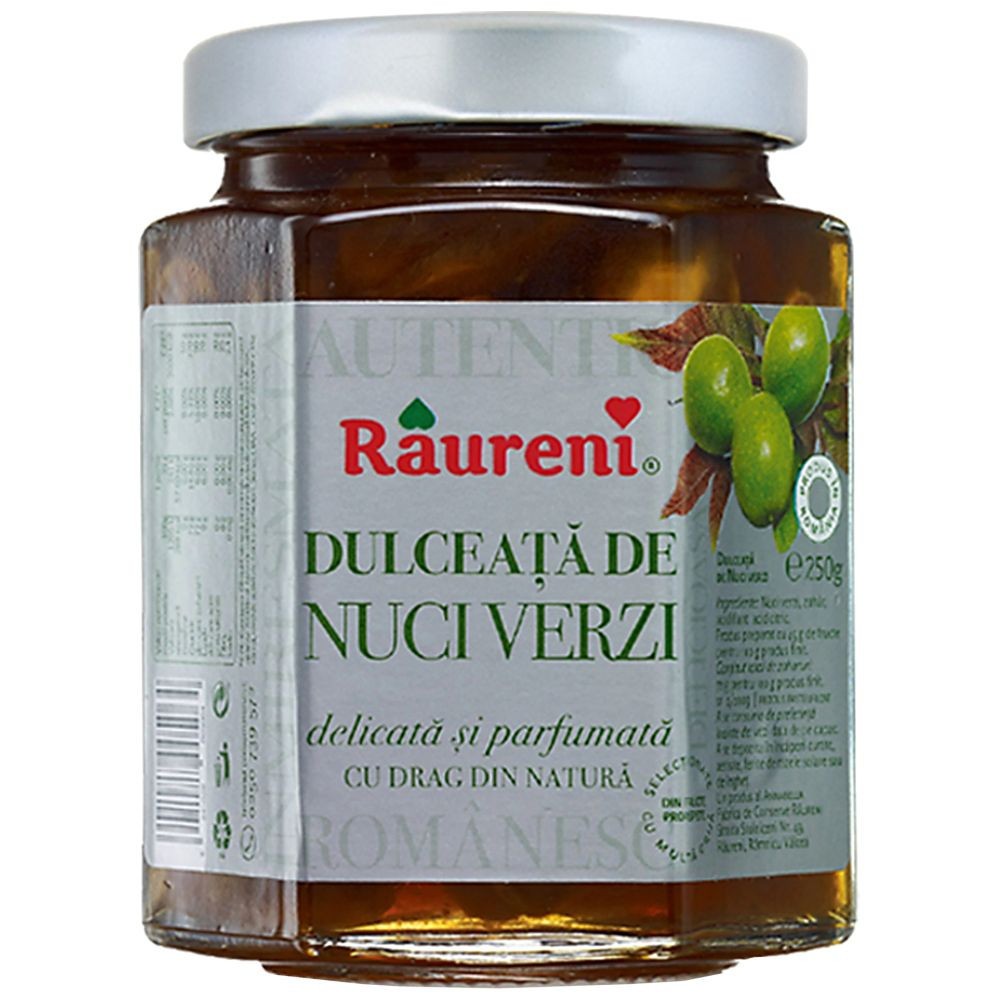 Dulceata de Nuci Verzi Raureni, 250 g, Dulceata Nuci Verzi, Dulceata ...