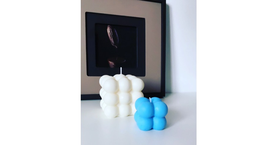 Set Matrite/ Forme din silicon pentru lumanari, 2 cub de bule | arhiva ...