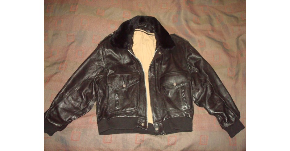 Geaca pilot/aviator/barbati/ U.S. FORCE - US ARMY STYLE/piele naturala ...