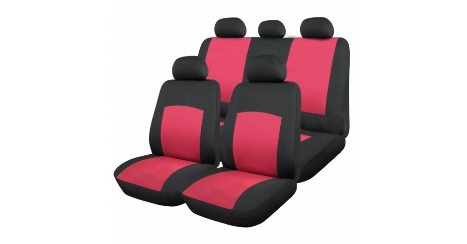 Huse Scaune Auto Opel Astra J RoGroup Oxford Rosu/Negru, 9 Buc ...