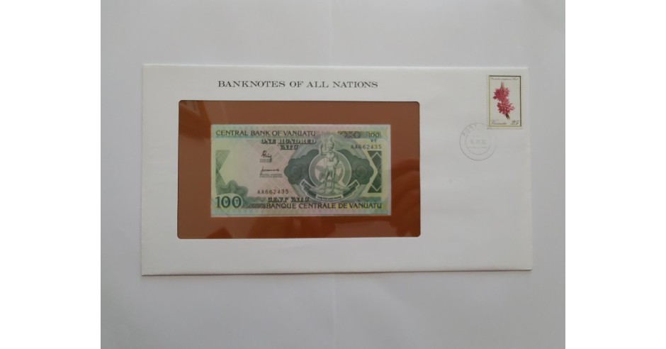 Vanuatu - 100 Vatu 1982 - In plic de prezentare | Okazii.ro