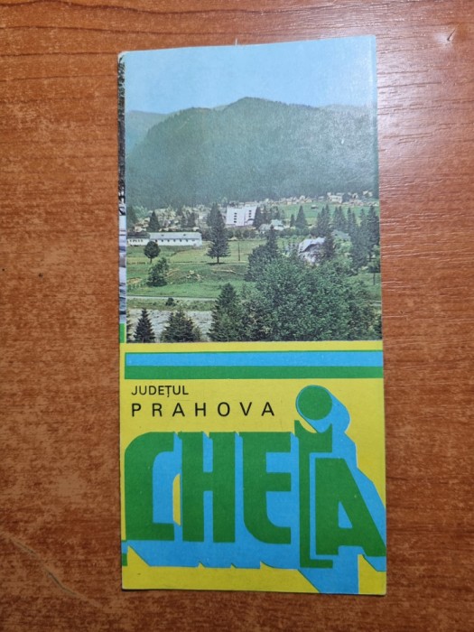 Pliant turistic statiunea cheia + harta - din anul 1982 | Okazii.ro