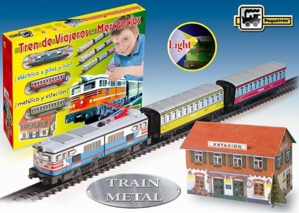 Tren electric calatori cu far si macheta | arhiva Okazii.ro