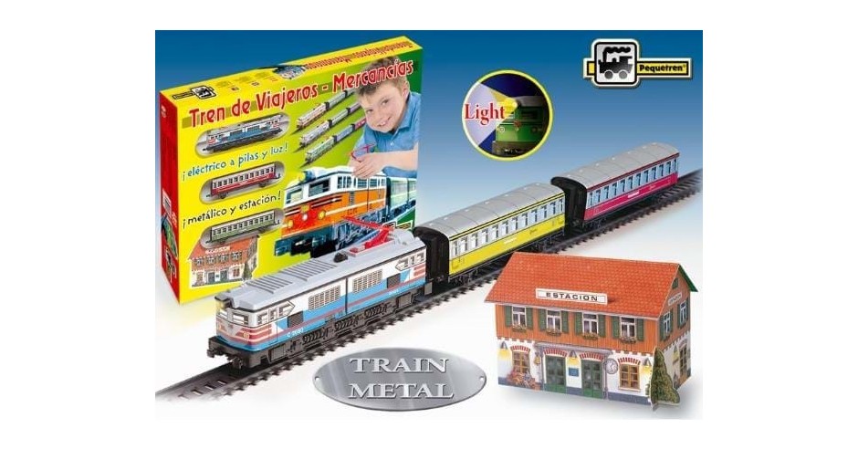 Tren electric calatori cu far si macheta | arhiva Okazii.ro Tren electric calatori cu far si macheta | arhiva Okazii.ro