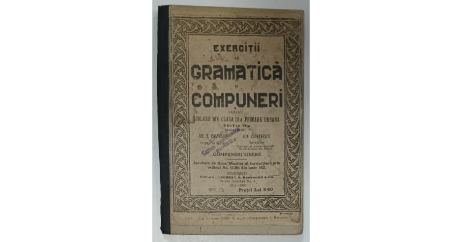 EXERCITII DE GRAMATICA SI COMPUNERI PENTRU SCOLARII DIN CLASA A - III ...