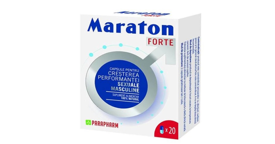 Supliment alimentar, Potenta Barbat, Maraton Forte 20 capsule | Okazii.ro