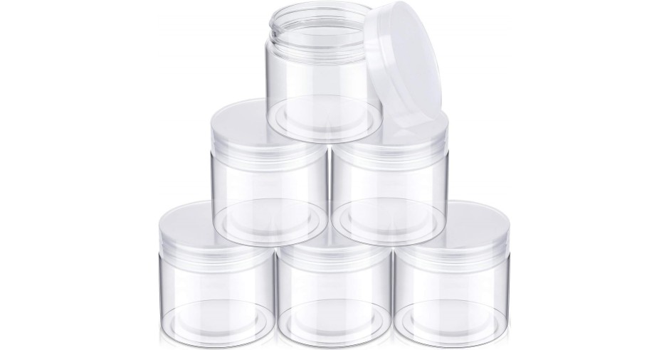 Ack Borcane din plastic Borcane rotunde, transparente, rezistente la ...