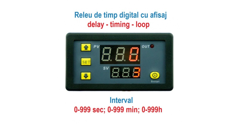 RELEU DE TIMP programabil modul temporizare kit TEMPORIZATOR timer ...